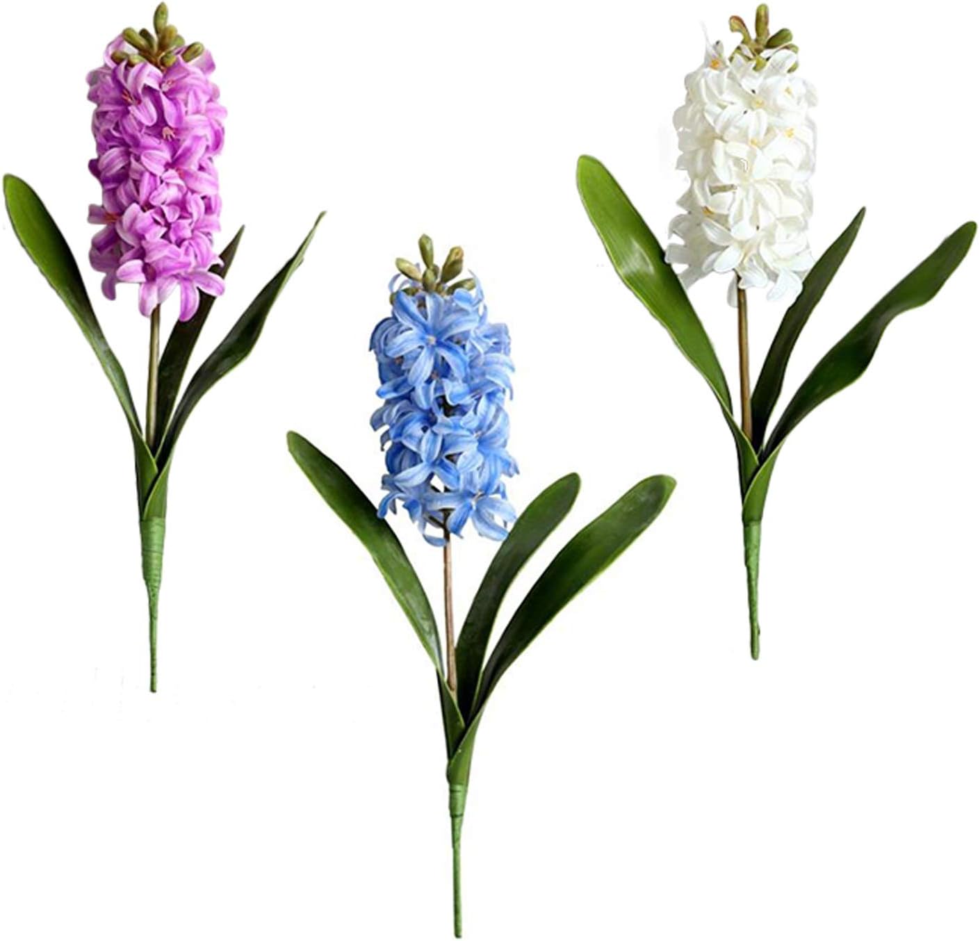 Amazon.com: Skyseen 3PCS Stems 32" Artificial Antirrhinum Snapdragon Silk Hyacinth Flowers ...