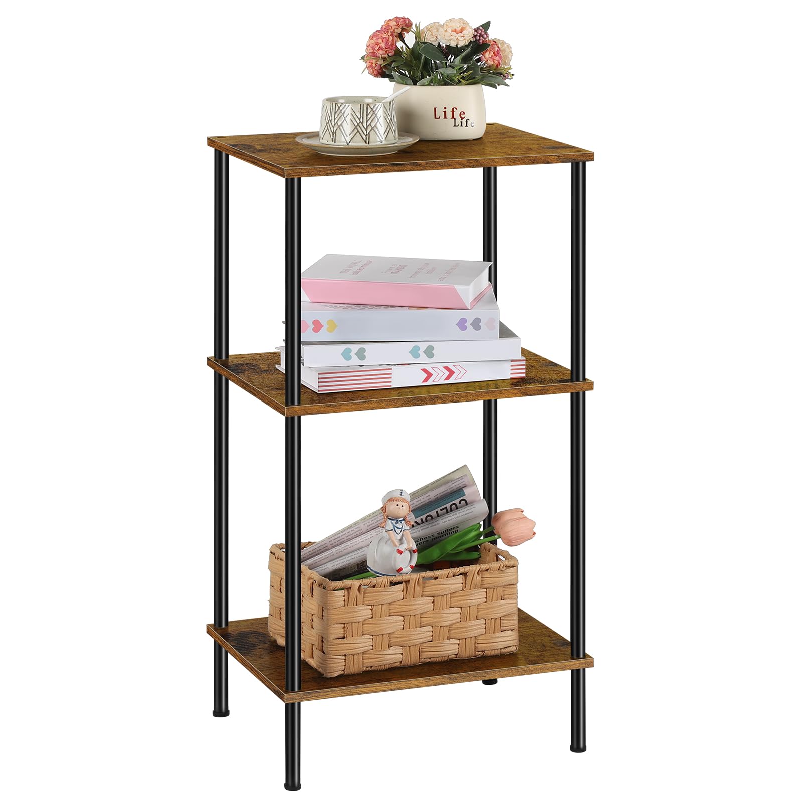 Amazon.com: BTY Tall Side Table 30 Inch Height Small Tall Bedside Table ...