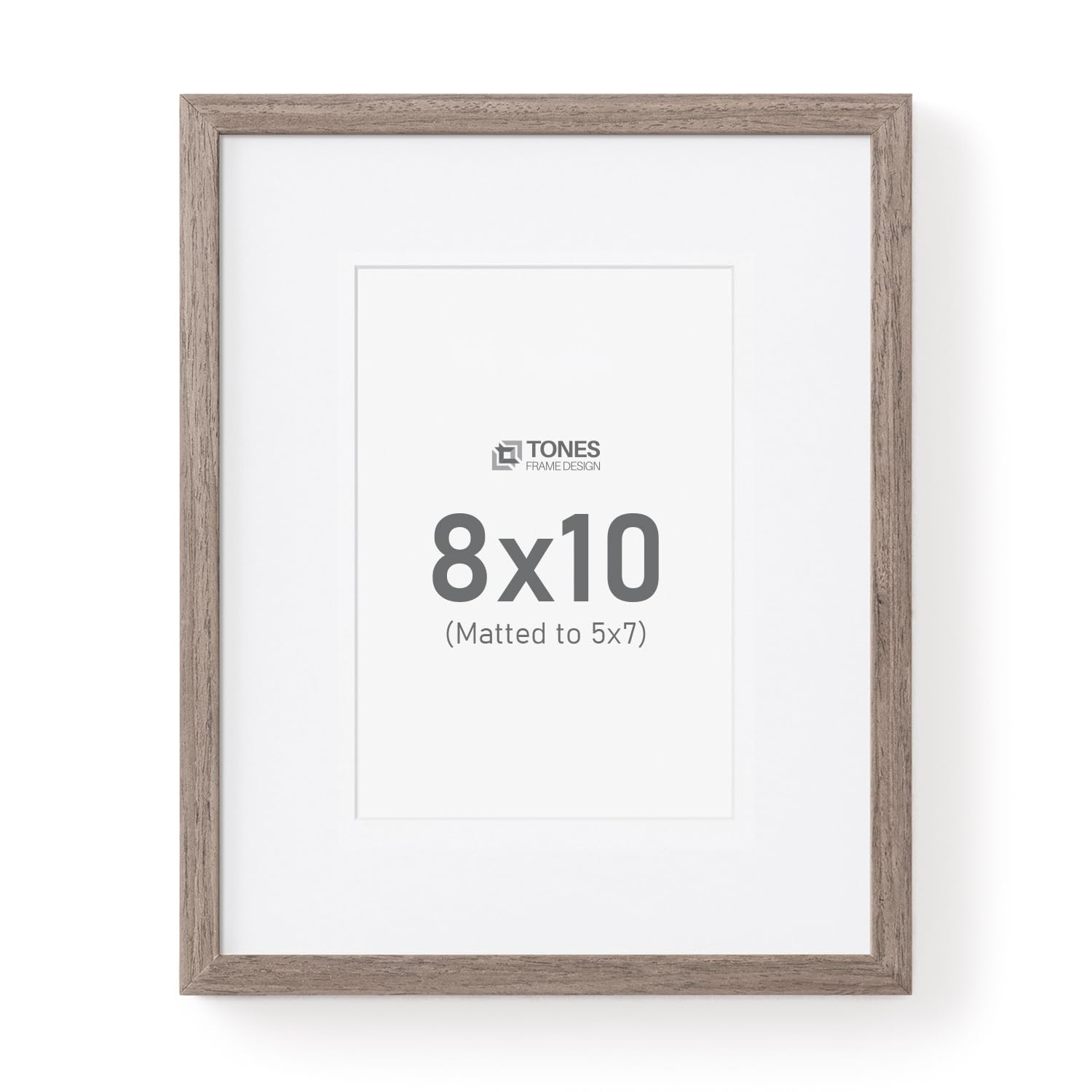 Amazon.com - 8x10 Picture Frame, 8x10 Frame Matted to 5x7, Wood Veneer ...