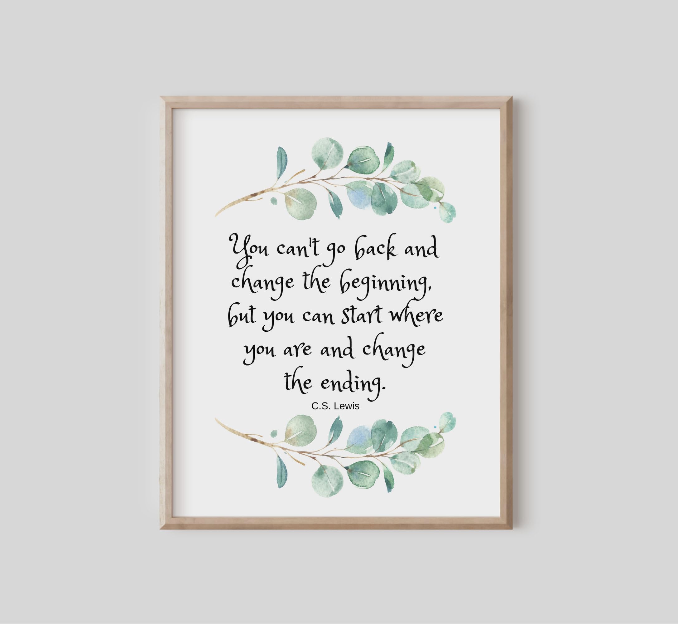 Amazon.com: CS Lewis Quote, Inspirational Wall Art, Motivational Poster ...