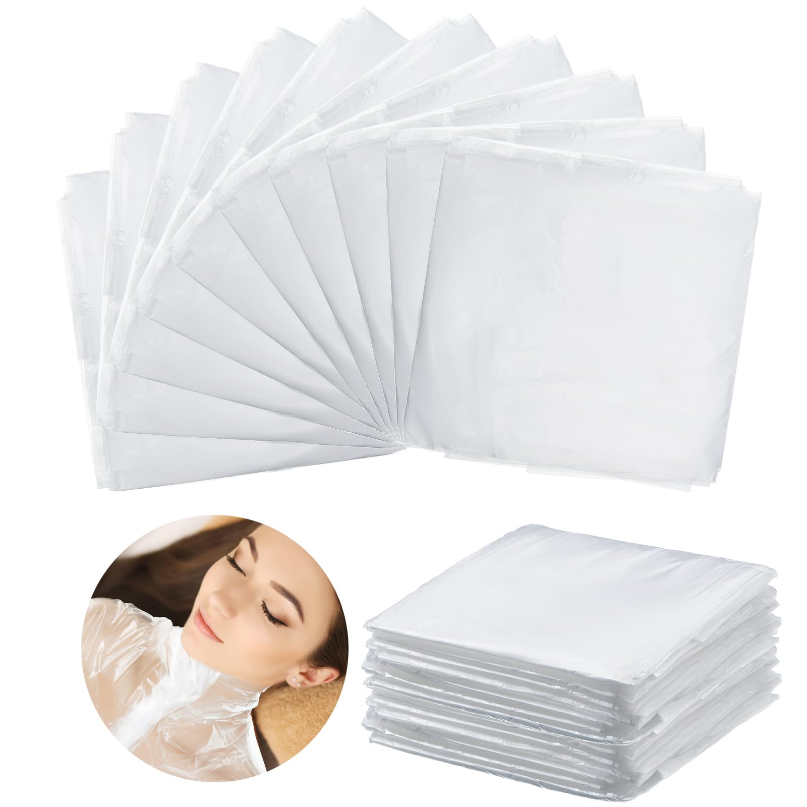 Amazon.com : Teling 150 Pcs Sauna Bag Plastic Sheeting for Body Wrap 47 ...