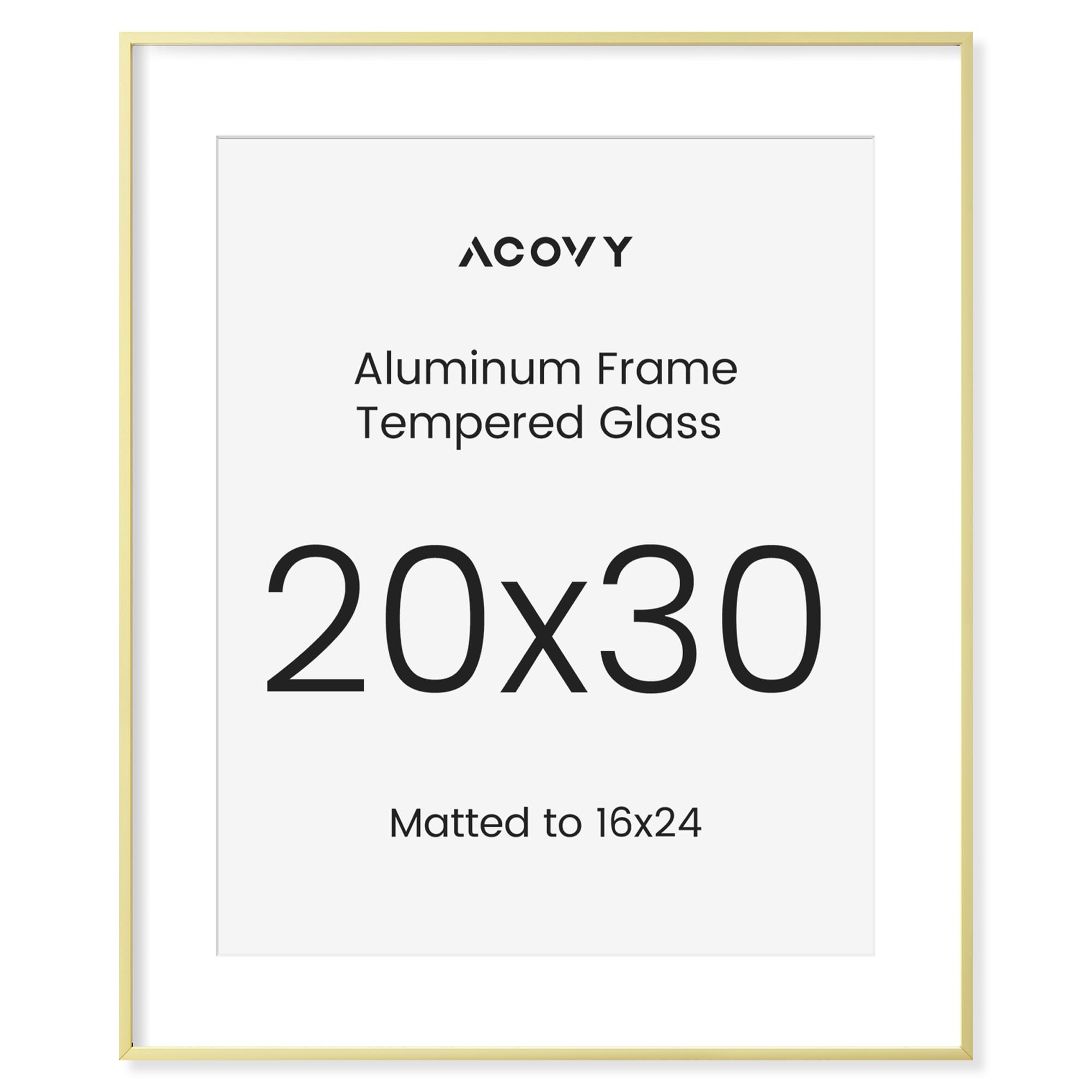 Amazon.com - Acovy 20x30 Poster Frame, 20x30 Frame with Mat for 16x24 ...