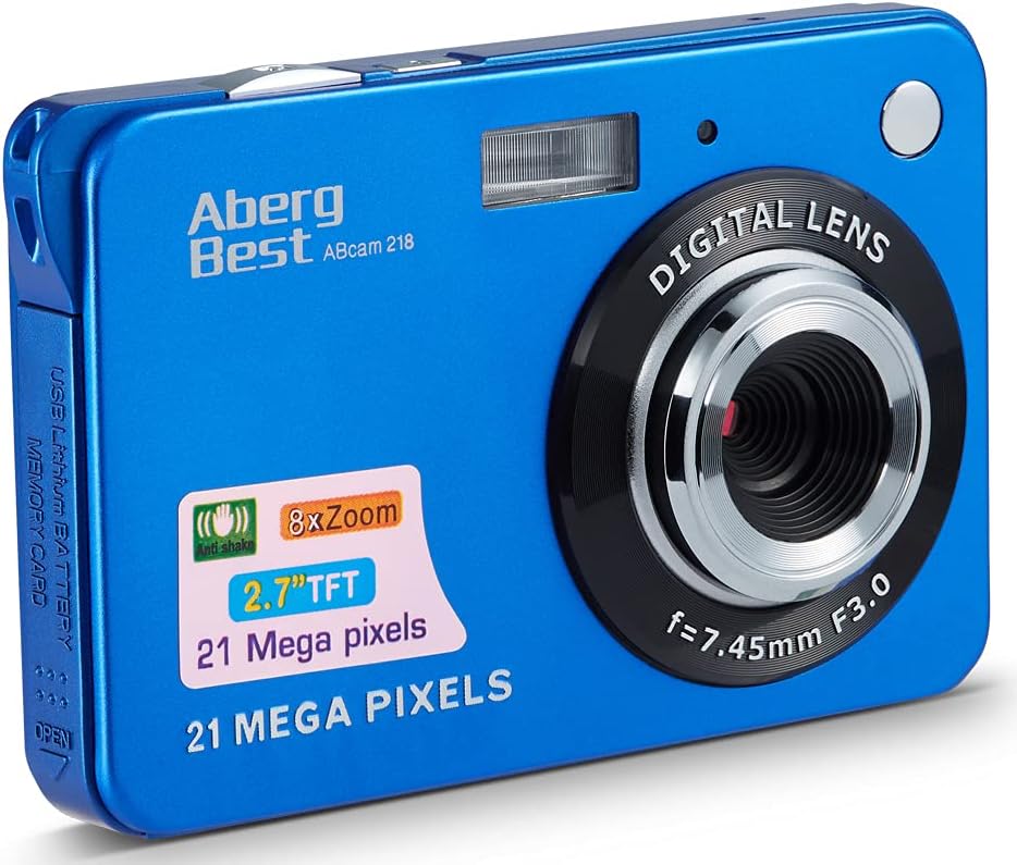 Amazon.com : AbergBest 21 Mega Pixels 2.7" LCD Rechargeable HD Digital ...