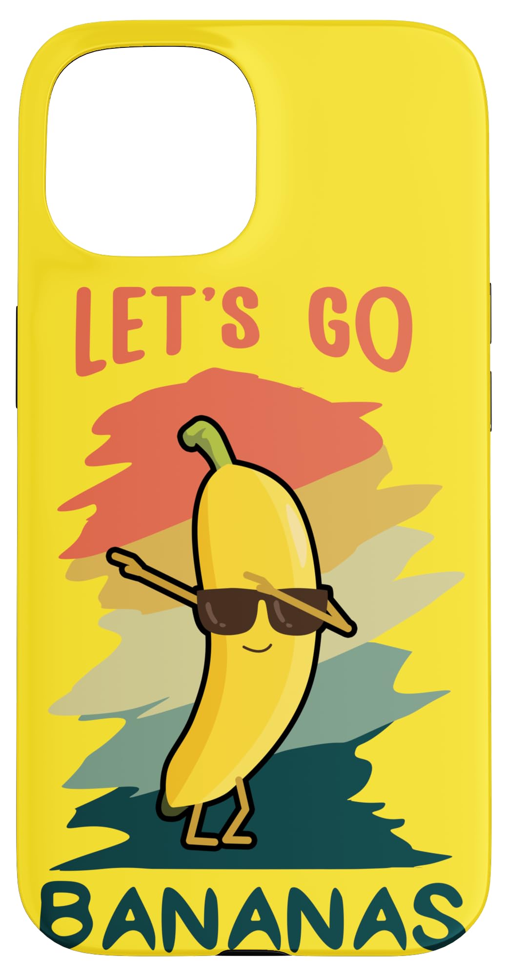 iPhone 15 Let’s Go Banana Vintage Banana Meme Funny Banana Retro Case ...