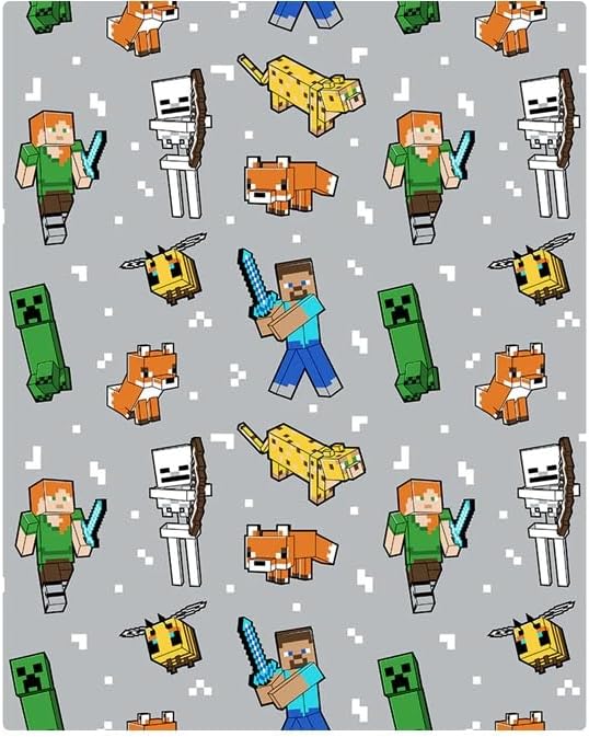 Amazon.com: Jay Franco Minecraft Fleece Throw Blanket, Mobs Together ...