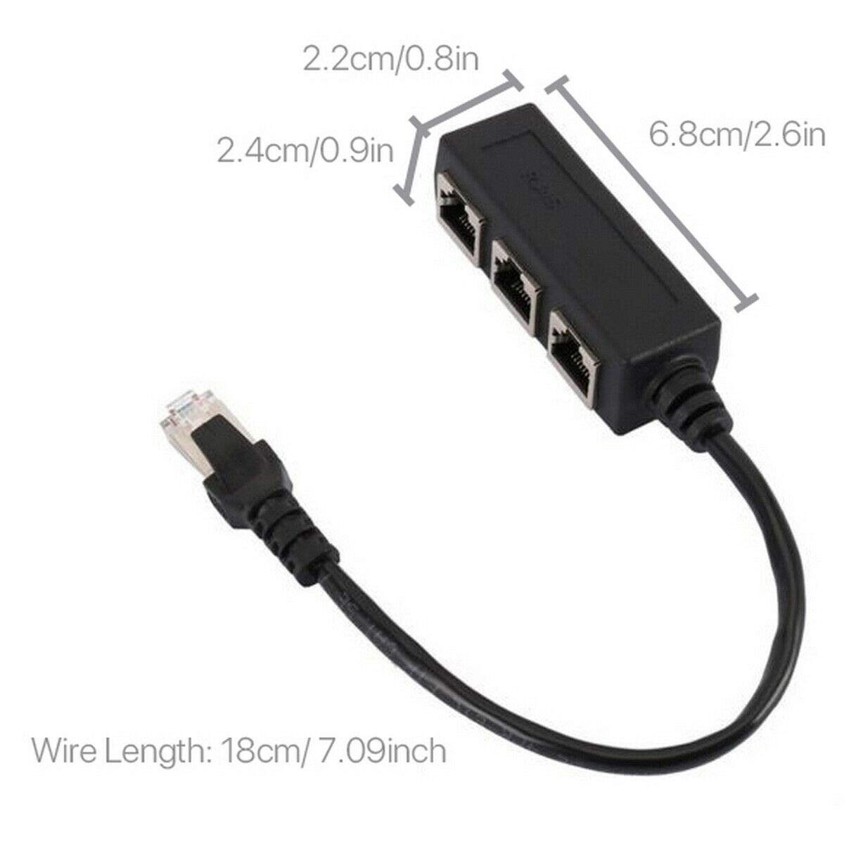 Buy RJ45 Ethernet Splitter Cable,RJ45 Network Splitter Adapter Cable ...