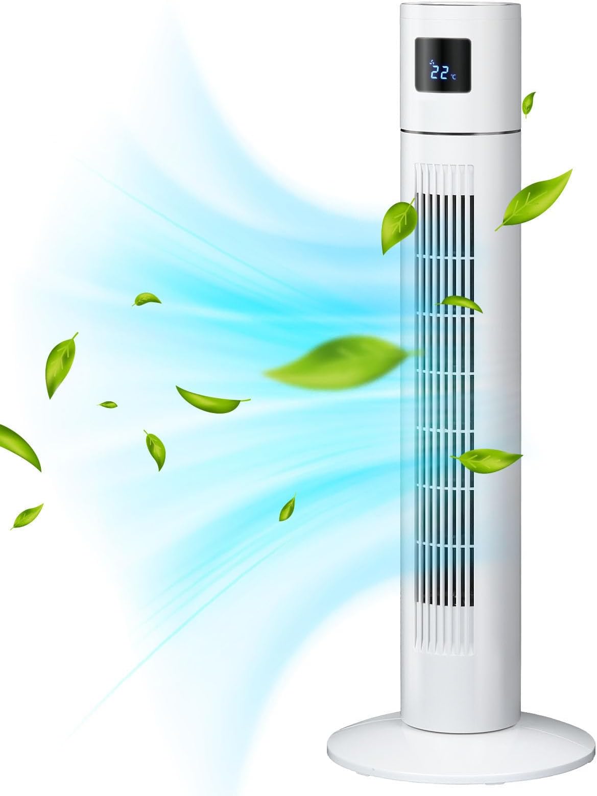 STORM HERO Tower Fans for Bedroom - Bladeless Tower Pedestal Fan with ...