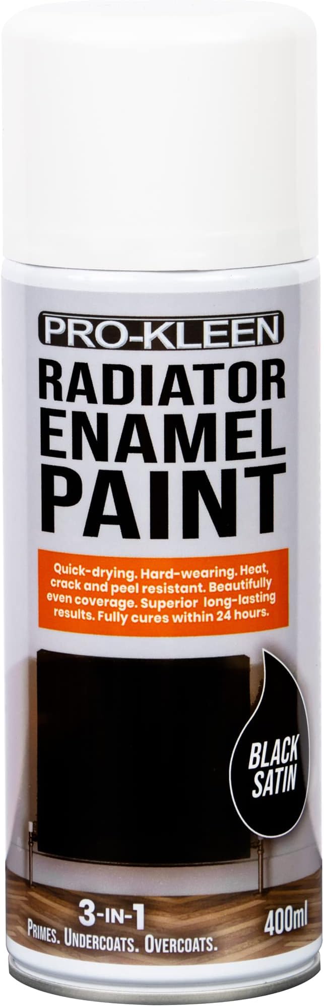 Pro-Kleen Radiator Enamel Spray Paint Anthracite Satin 4 x 400ml - Heat ...