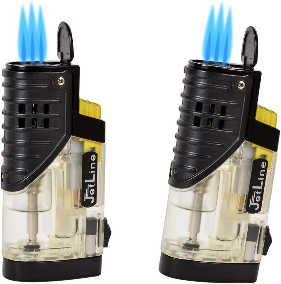 Amazon.com: Jetline Fatboy Triple Torch Lighter - Clear : Health ...