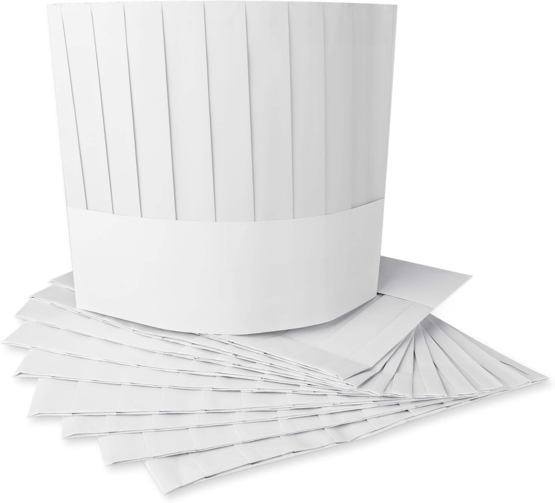 Amazon.com: Disposable 12" Paper Chef's Hat (10 Pcs/Bag) : Clothing ...