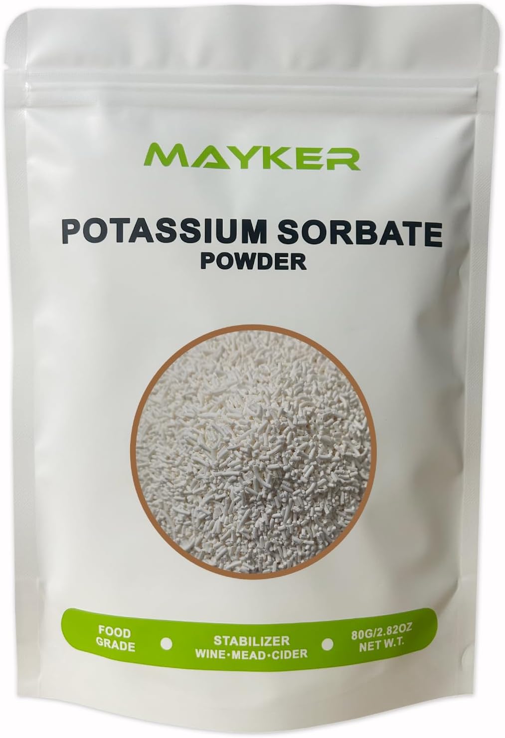 Amazon.com: MAYKER Potassium Sorbate 2.82oz (80g), Food Grade ...