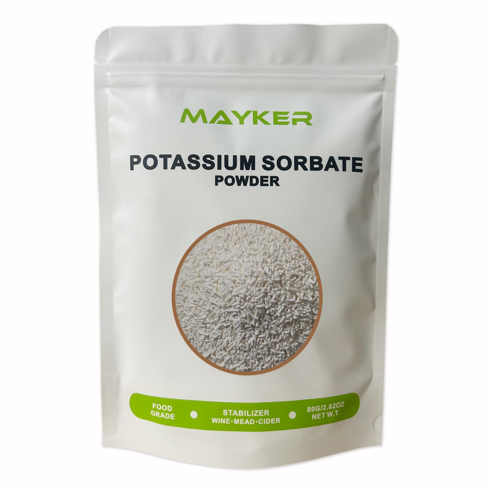 Amazon.com: MAYKER Potassium Sorbate 2.82oz (80g), Food Grade ...