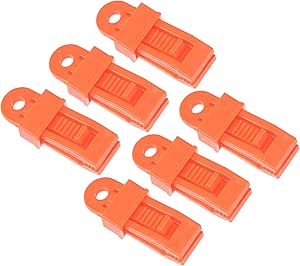 sourcing map 6 Pack Tarp Clips - Tent Canopy Secures Clamps Sliding ...