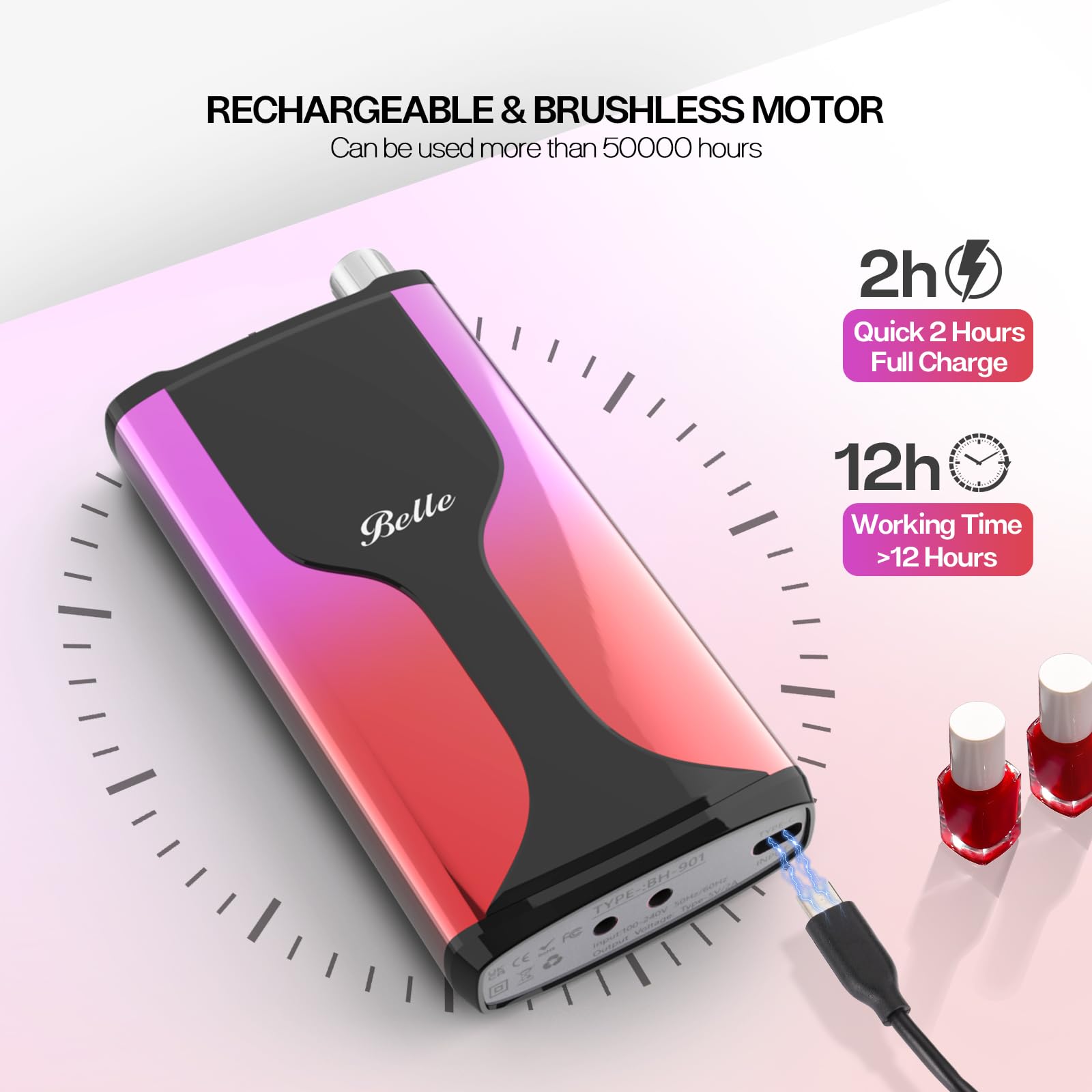 Snapklik.com : Belle Professional Nail Drill Machine, Upgraded ...