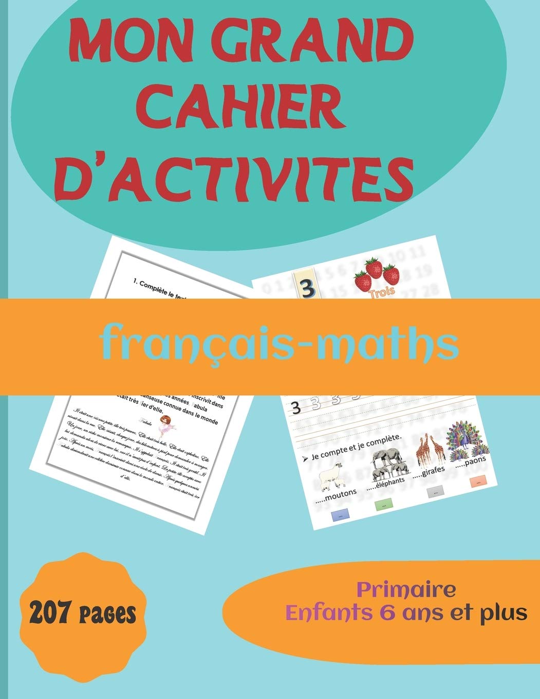 Mon Grand Cahier Dactivite Francais Maths Primaire Enfants De 6 ...