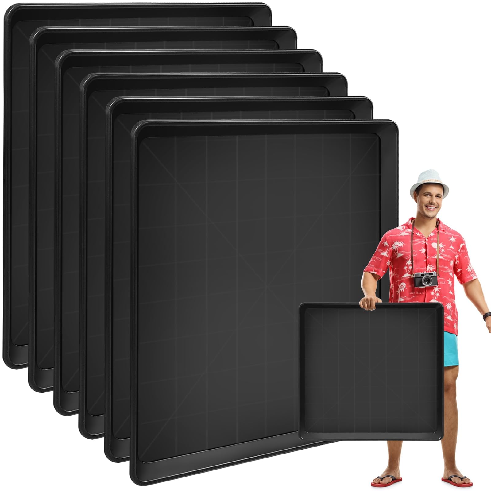 Snapklik.com : Hlimior 6 Pack Large Oil Change Drain Pan - 22” Auto Oil ...