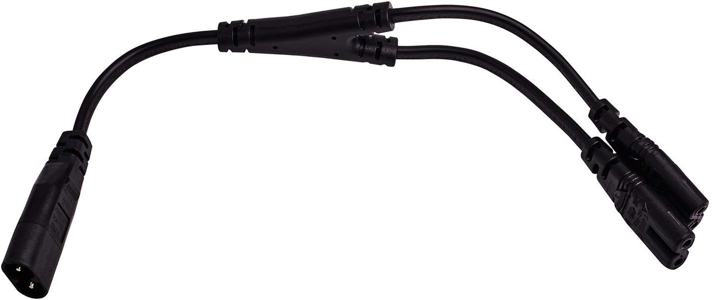 Amazon.com: Strhowill (1ft/0.3m) IEC 320 C8 to Dual C7 Power Cord ...