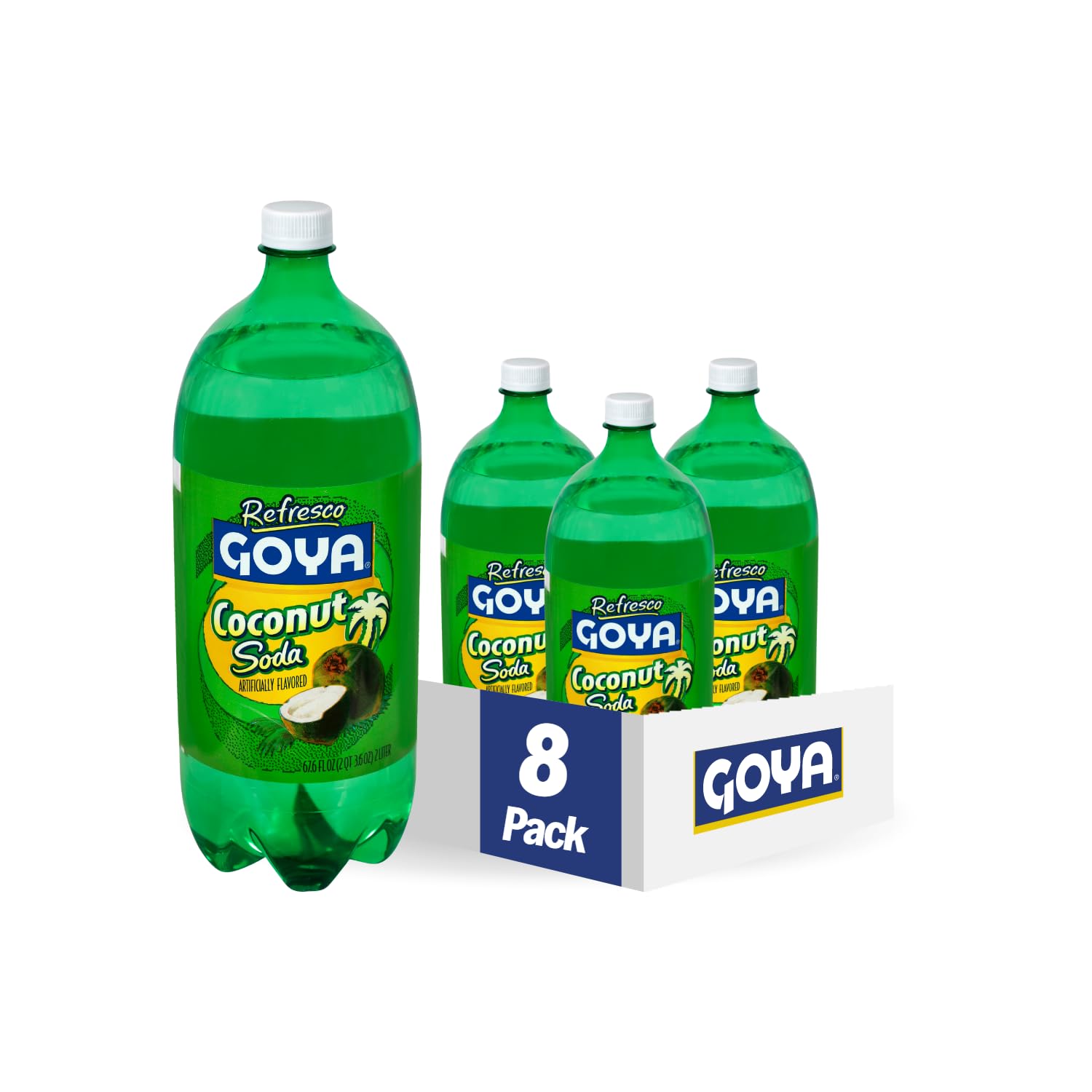 Amazon.com : Goya Foods Coconut Soda, 2 Liter (Pack of 8) : Everything Else