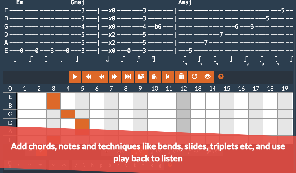 Guitar Notepad - Tab Editor - App on Amazon Appstore