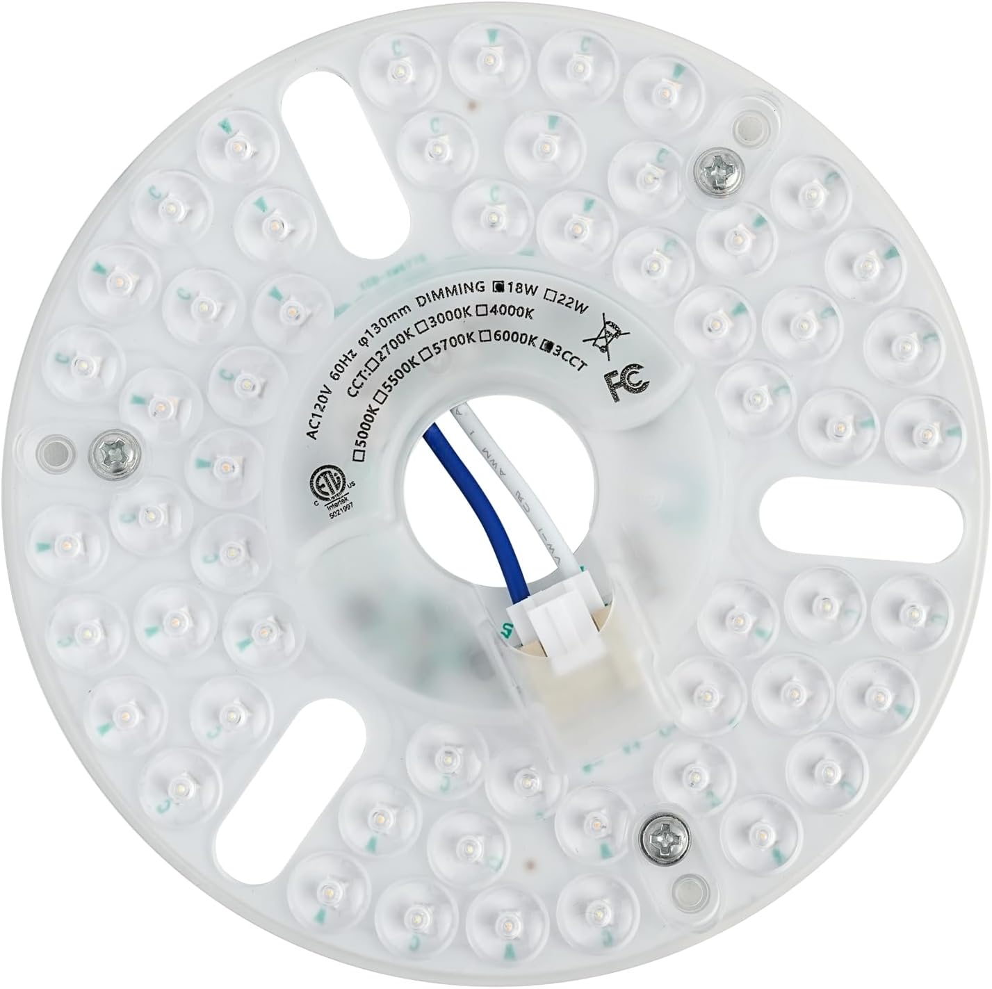 Ledytech 5.12'' LED Ceiling Fan Light Retrofit Kit, Ceiling Light ...