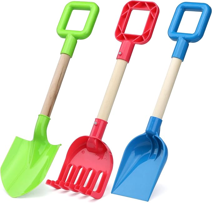 Amazon.com: 16" Beach Sand Shovels Toys for Kids Adults, Large Sand ...