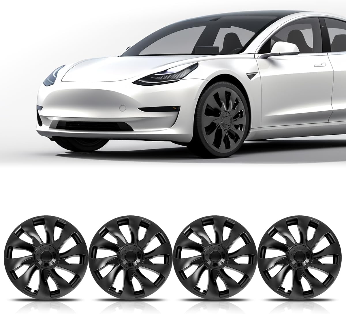 Amazon.com: Peforway 18 inch Wheel Covers for Tesla Model 3 2017-2023 ...