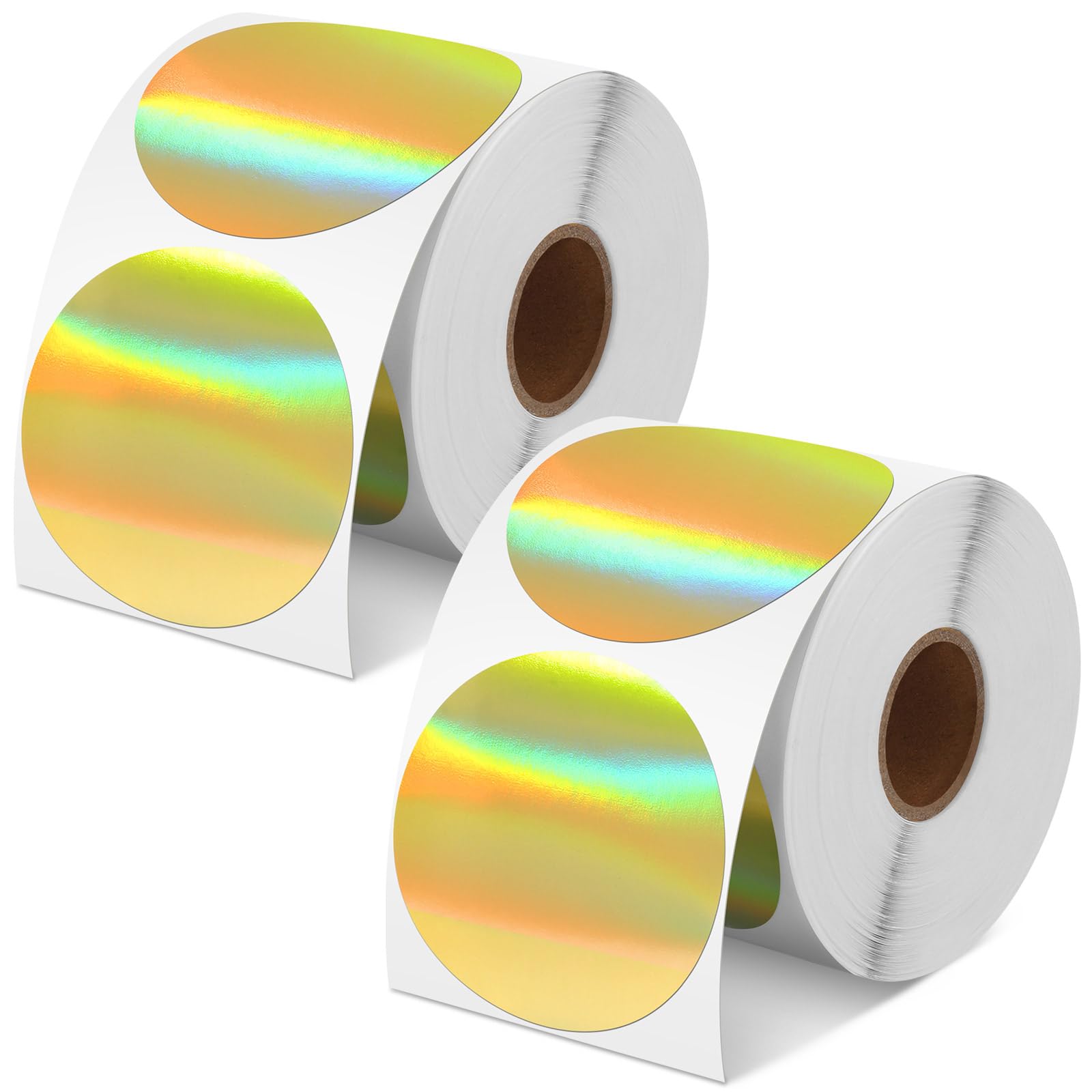 Snapklik.com : Kosiz 1000 Labels/ 2 Rolls Holographic Thermal Sticker ...