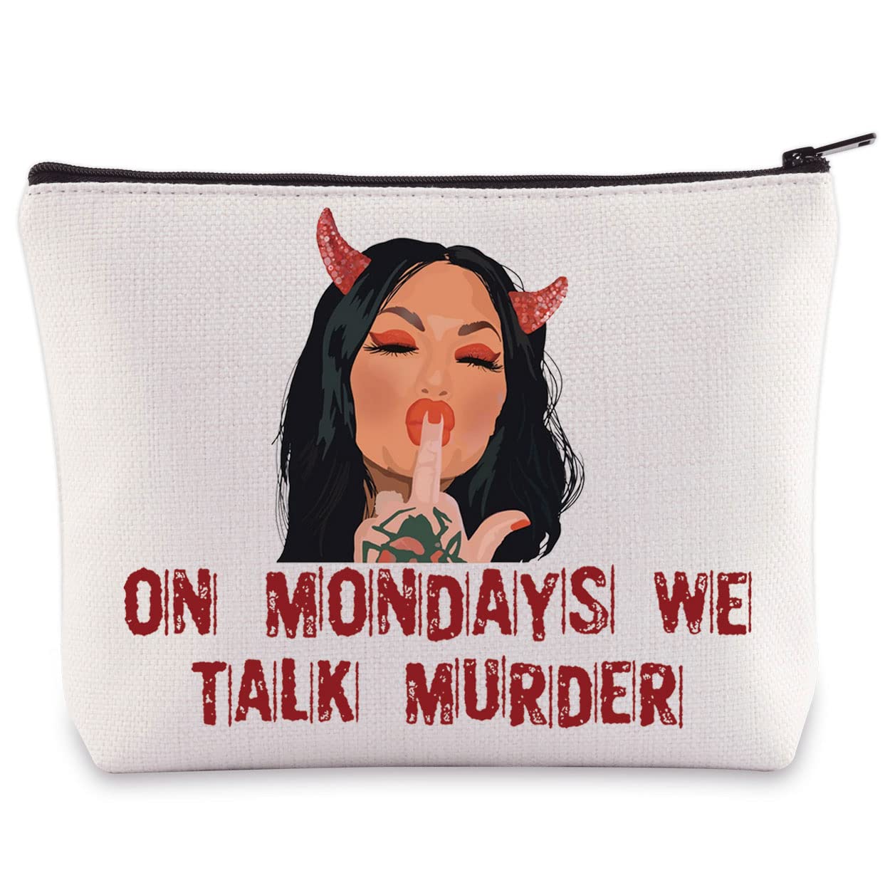 Amazon.com: BWWKTOP Bailey Fans Cosmetic Makeup Bag True Crime Junkie ...