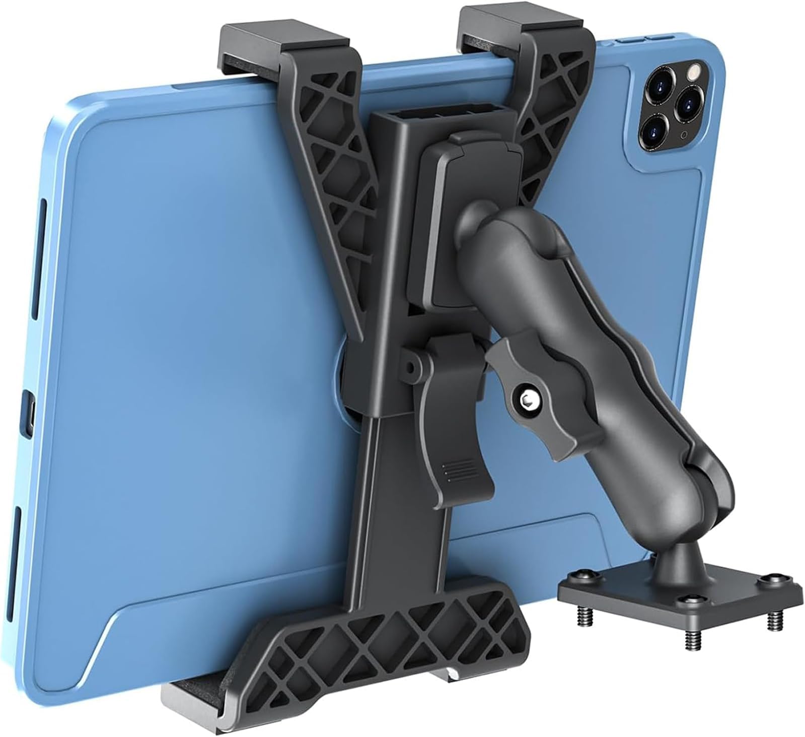 XWXELEC Heavy Duty Drill Base Tablet car Mount, Dashboard and Wall ...