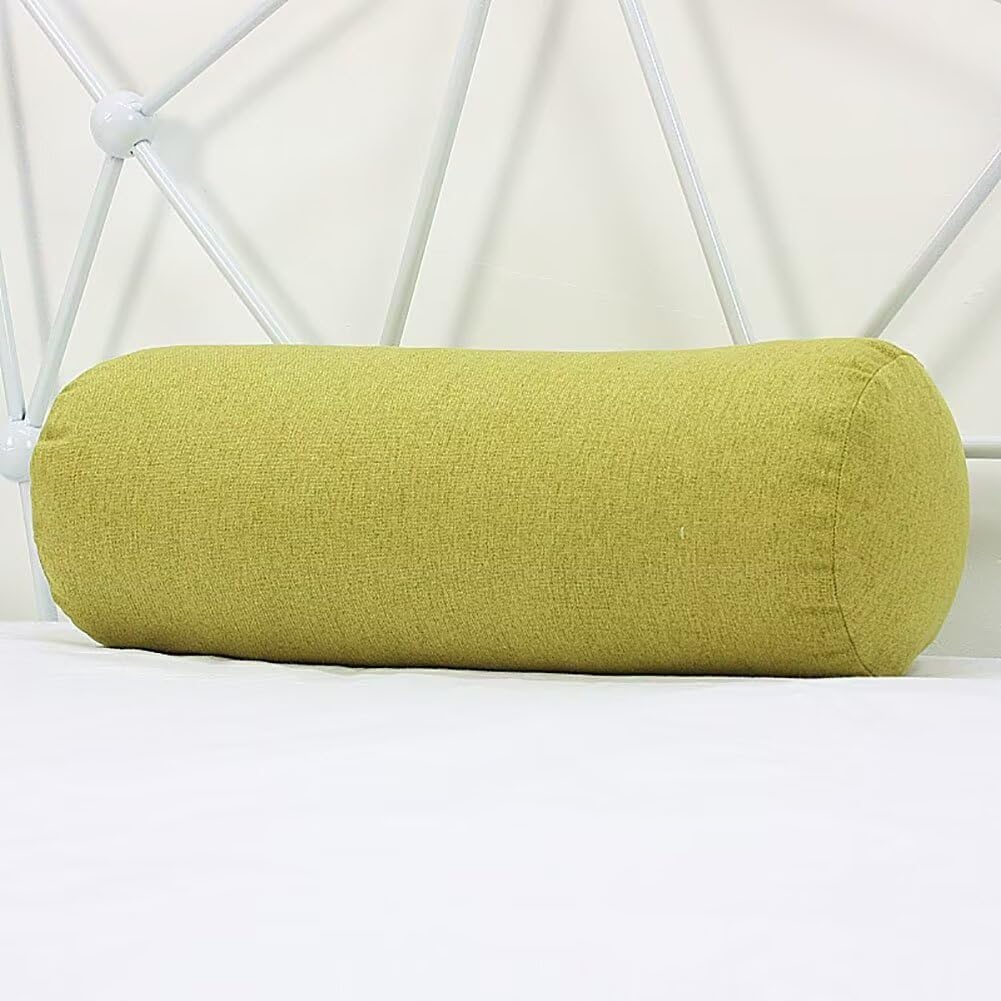 Amazon.com: Teieas Round Roll Cylinder Bolster Pillow with Removable ...