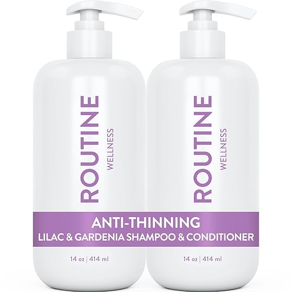 Amazon.com : Routine Wellness Anti-Thinning Shampoo and Conditioner Set ...