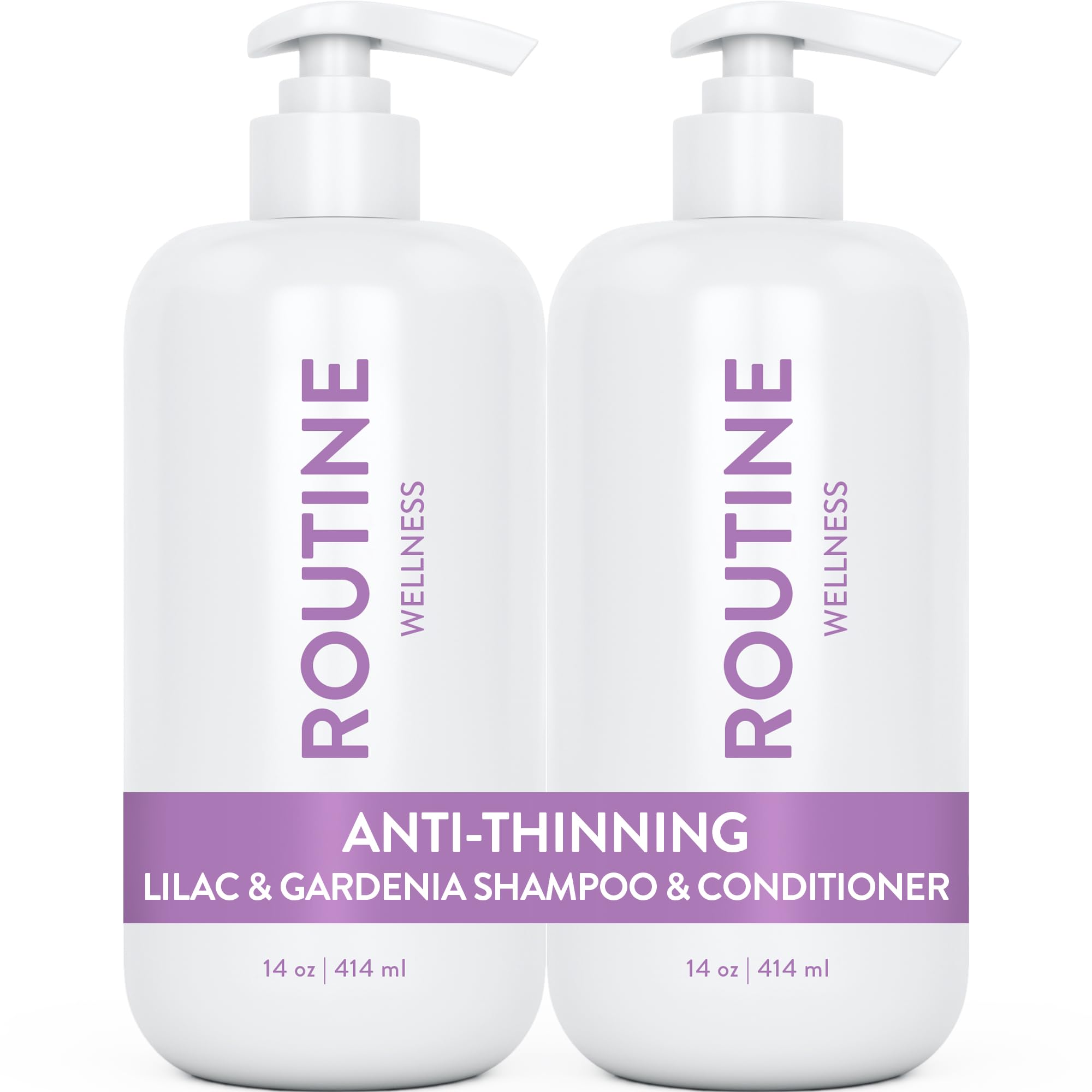 Amazon.com : Routine Wellness Anti-Thinning Shampoo and Conditioner Set ...