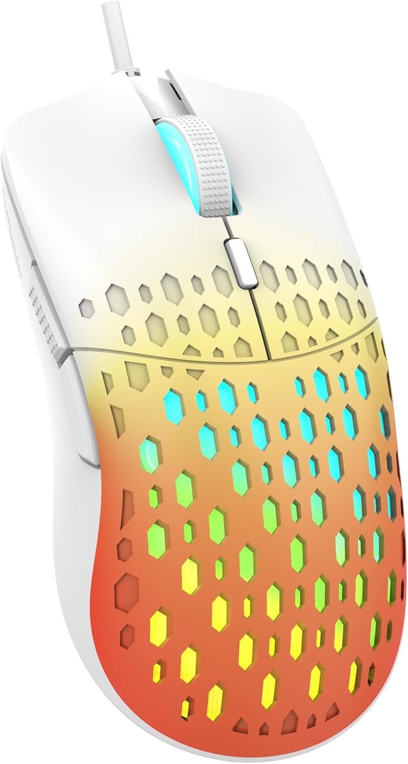 Amazon.com: RedThunder M6 Gaming Mouse, RGB Backlight and Adjustable ...