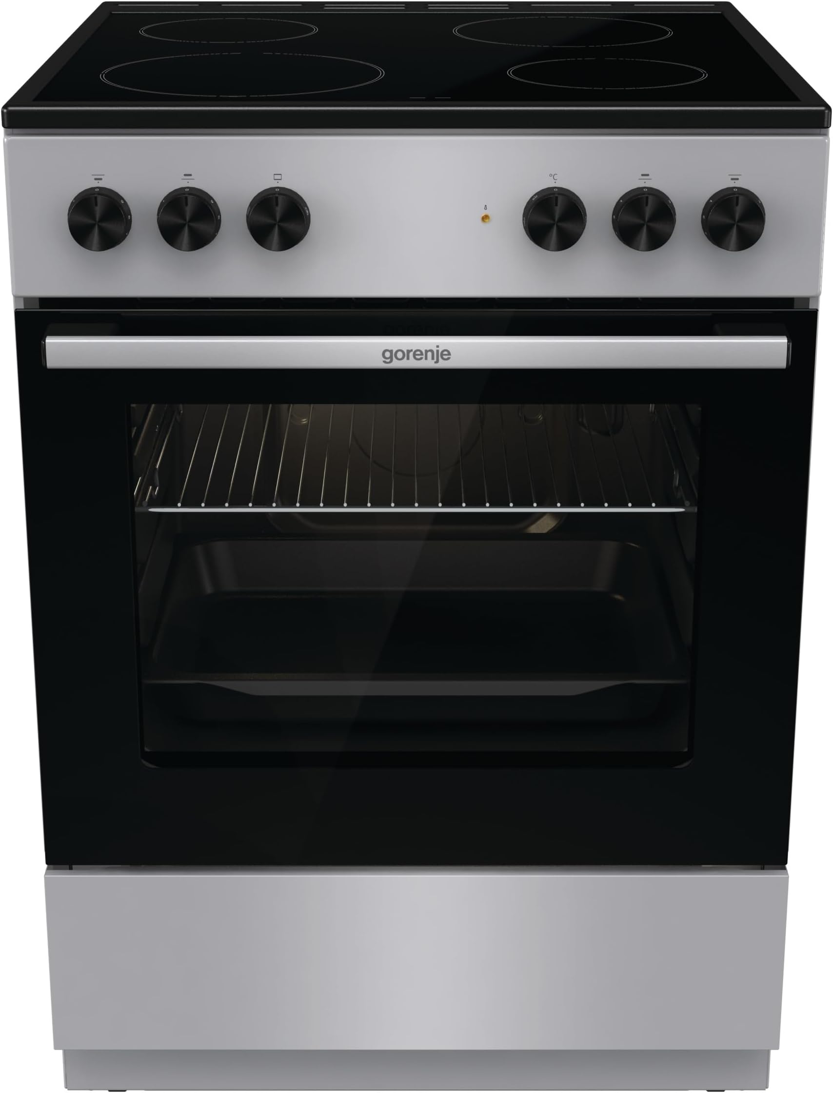Gorenje GEC6A11SG 60 cm Electric Cooking Range with Glass Ceramic Hob ...