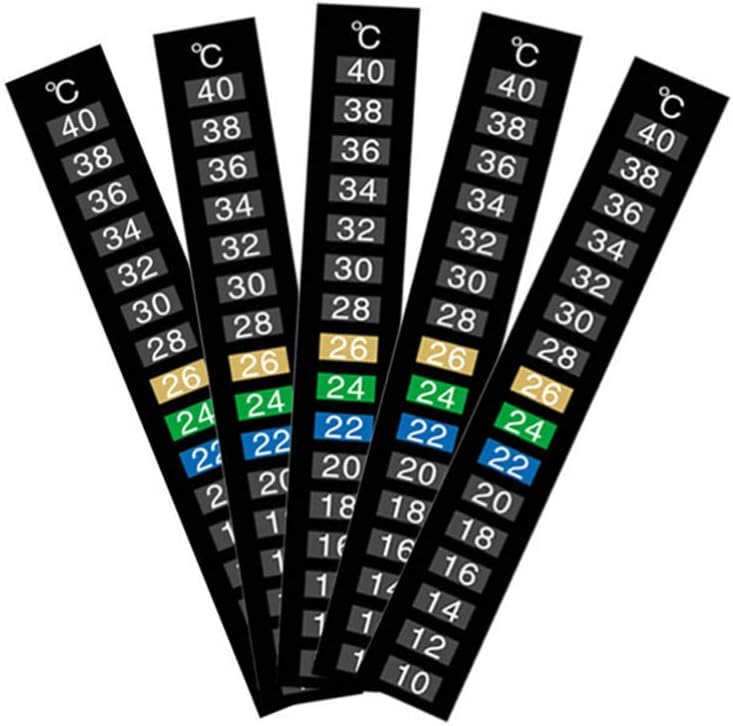 ULTECHNOVO Temperature Strip Sticker - Aquarium Thermometer Stick on ...