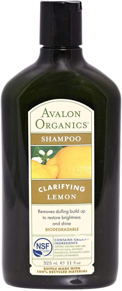 Amazon.com : Avalon Organics Lemon Clarifying Shampoo, 11 Ounce - 6 per ...
