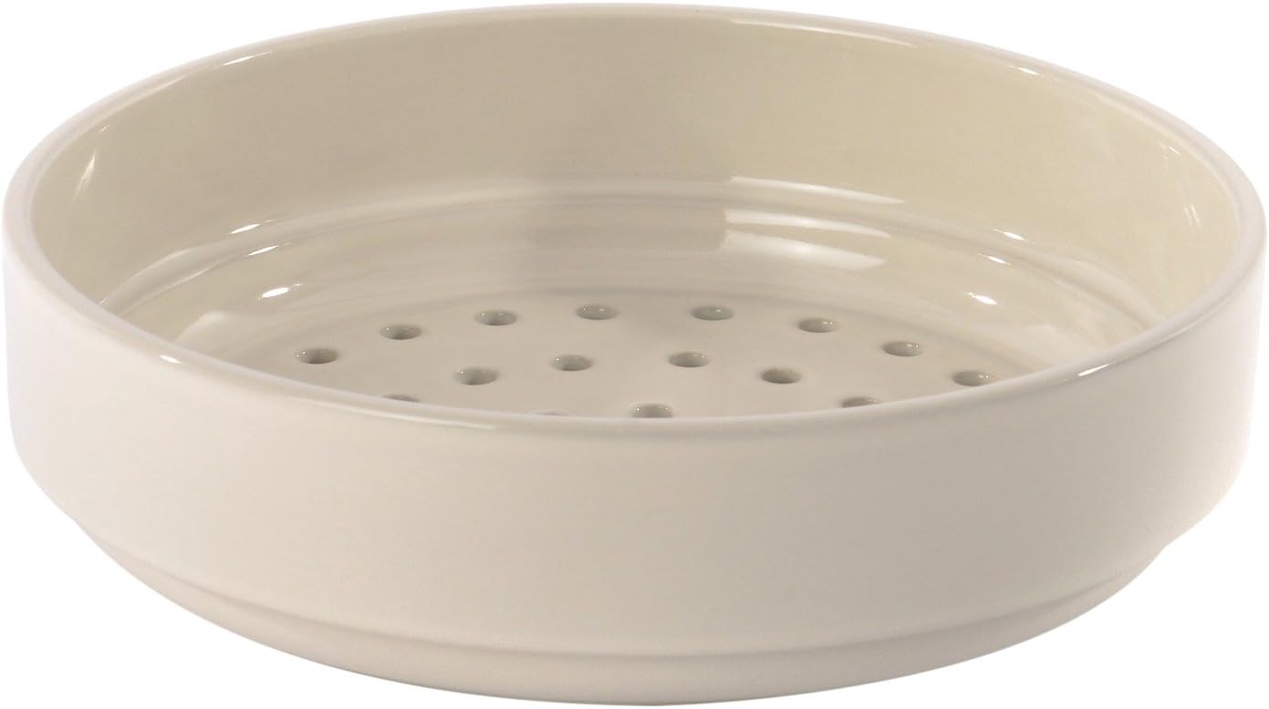 Amazon.com: Berghoff Ron Stock Pot Stoneware Steam Tower Insert, White ...