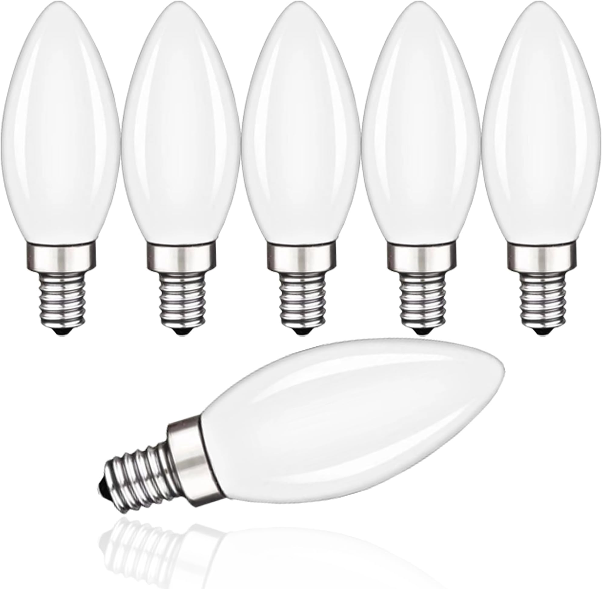 LiteHistory E12 led Bulb Dimmable 6W Equal 60 Watt LED Light Bulbs ...