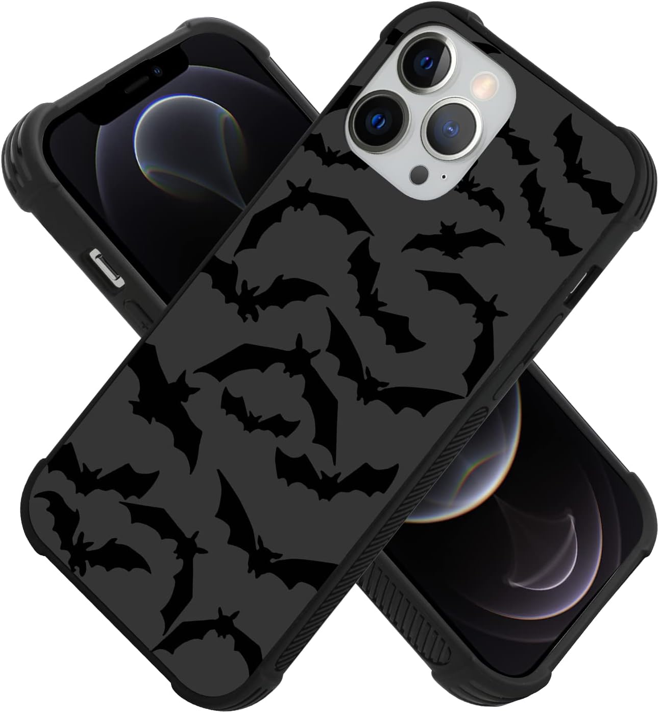 Amazon.com: Mophinda Compatible Black Bat iPhone 12 Pro Max Case Design ...