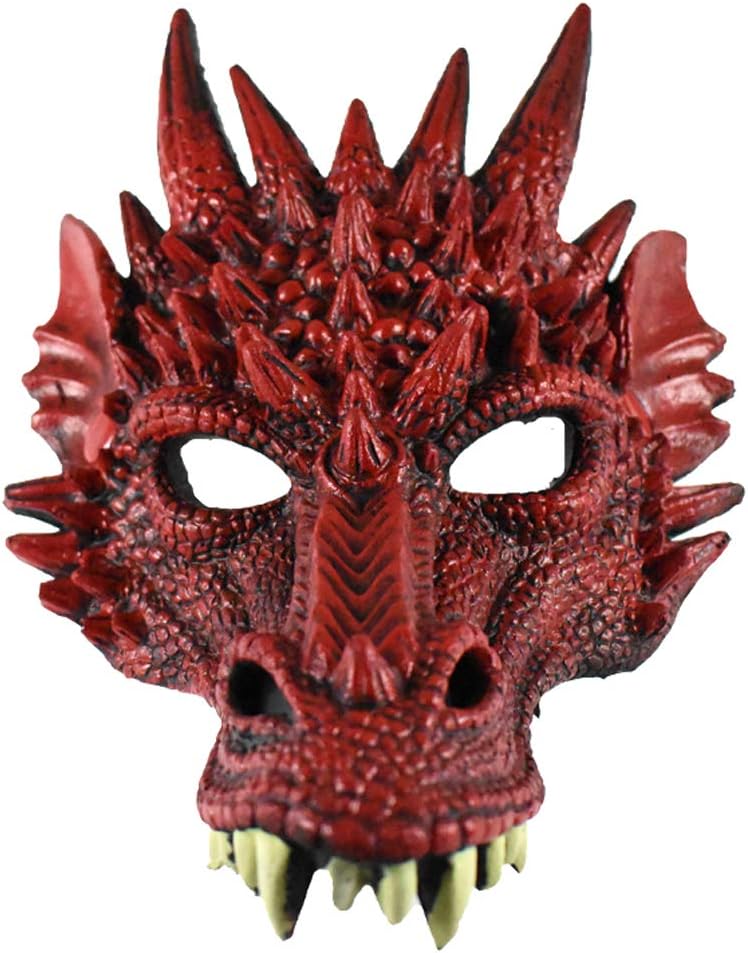 Amazon.com: NOVELTY GIANT WWW.NOVELTYGIANT.COM Dragon Mask Foam Rubber ...