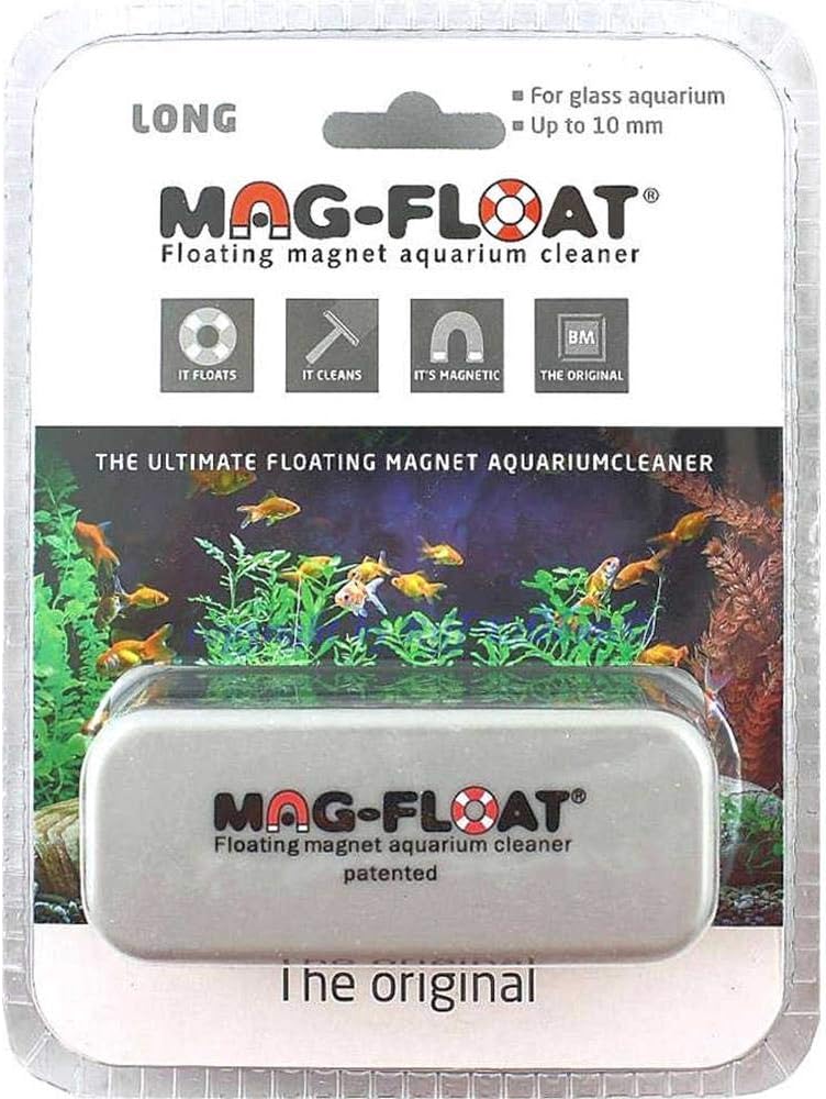 Mag-Float Floating Magnetic Aquarium Glass Cleaner [LONG] [FLOAT-125 ...
