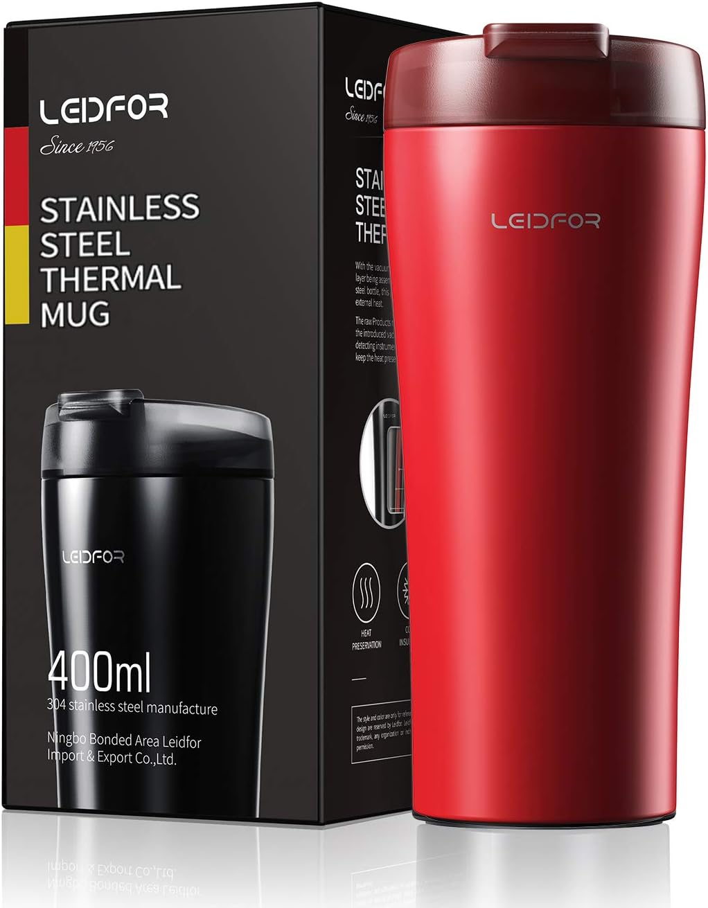 Amazon.com: Mighty Mug Two Pack - Silver + Rosebud Stainless Steel Non ...