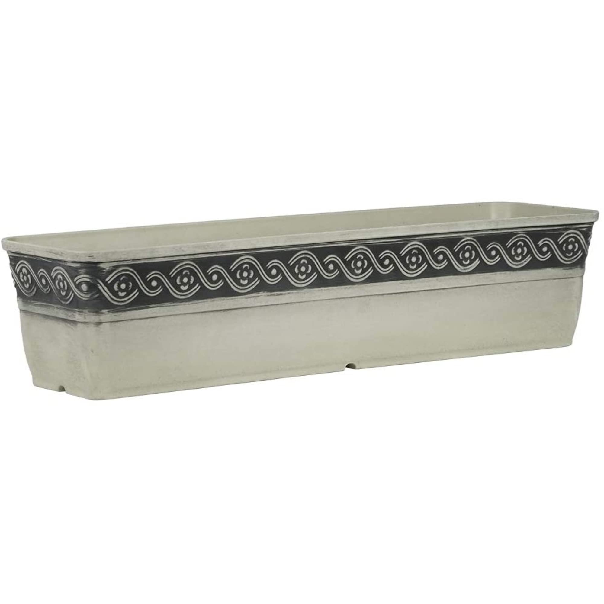 Amazon.com : Classic Home and Garden Corinthian Resin Flower Pot ...