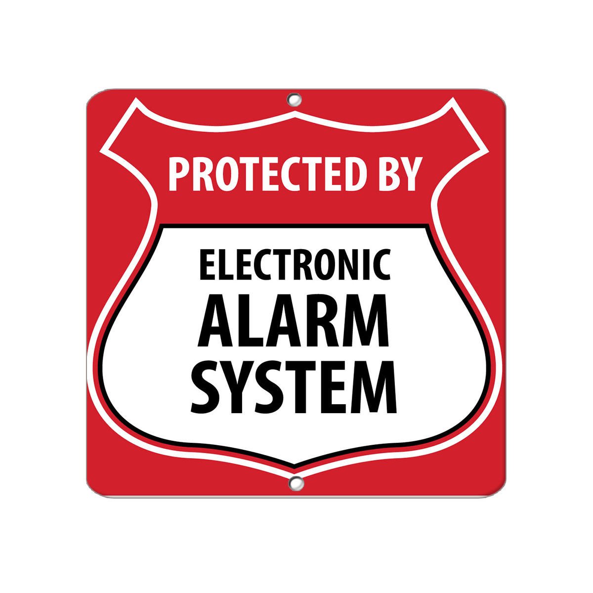 Amazon.com: Protected by Electronic Alarm System Style 1 Security Label ...