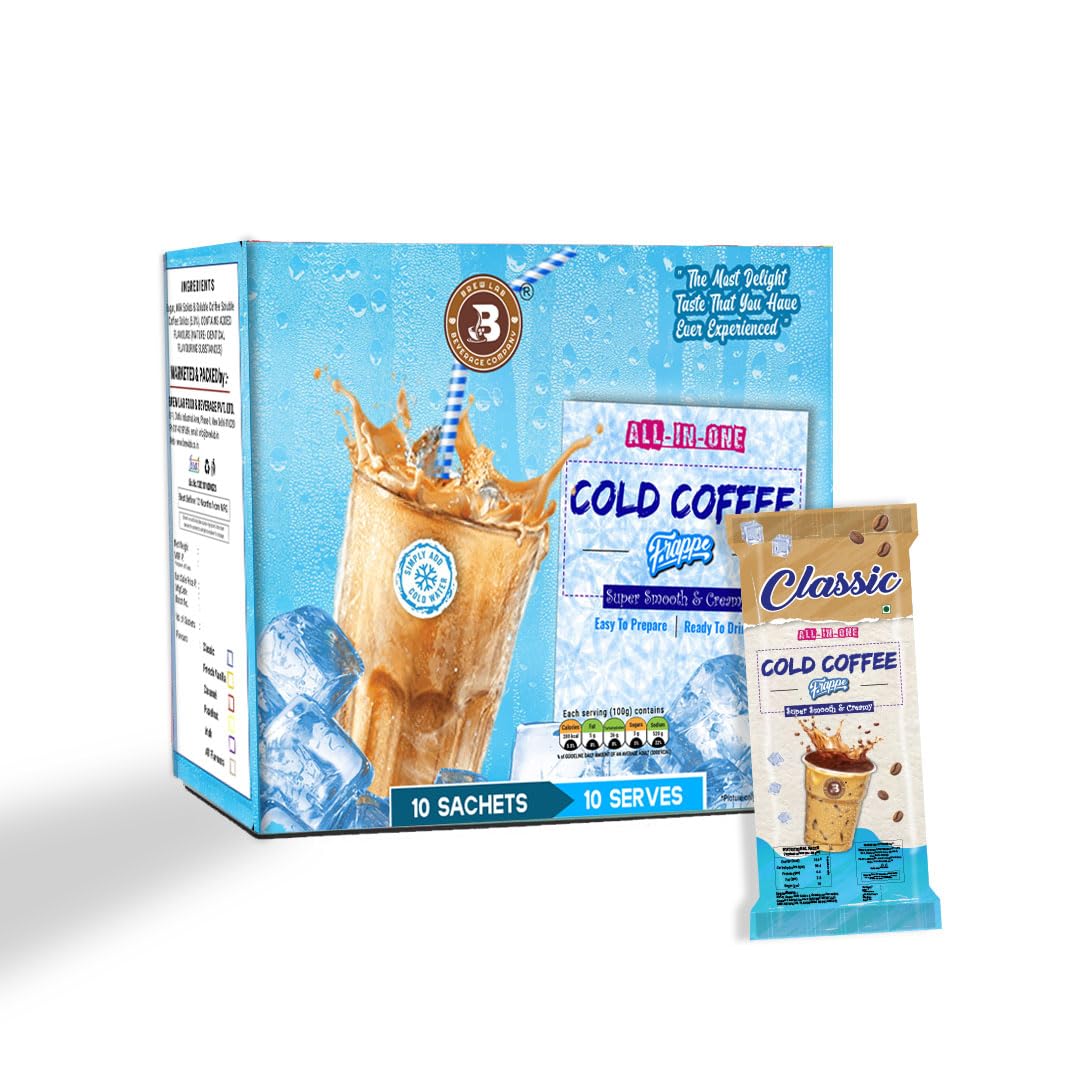 Buy Brew LabAll-In-One Cold Coffee Frappe Powder Sachet | Five ...