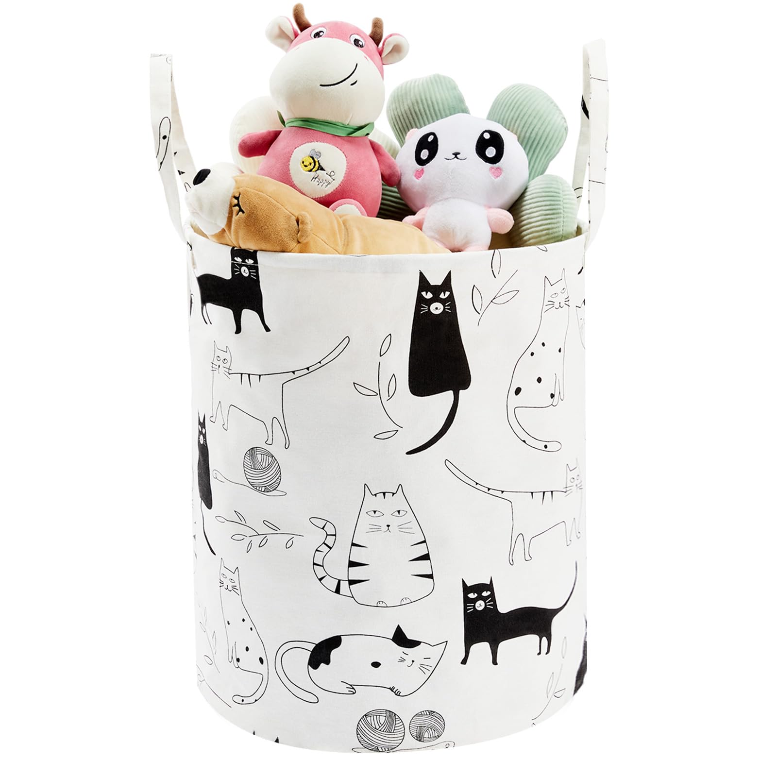 Amazon.com : TECHMILLY Baby Laundry Basket with Long Handles, 63L ...