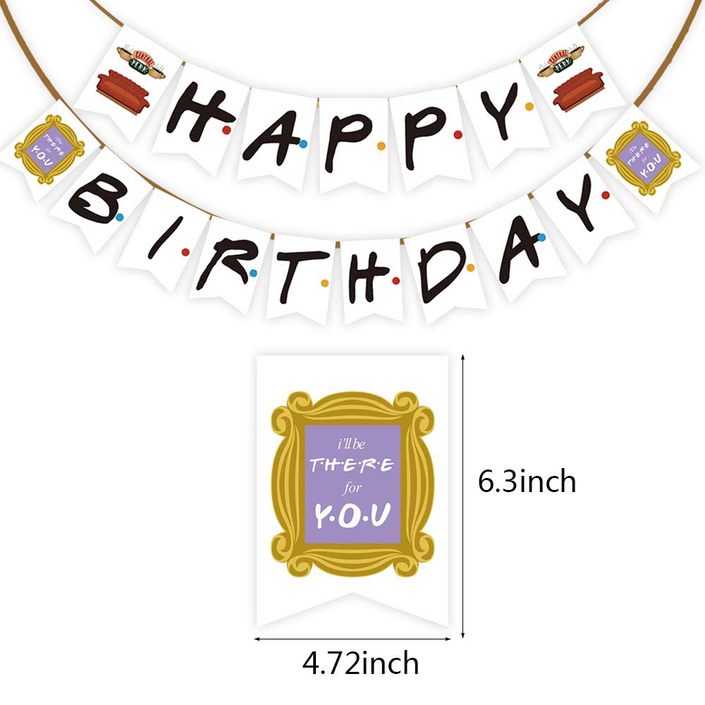 Buy 48piece Friends TV Show Party Decorations Happy Birthday Party ...