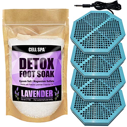 Amazon.com: Cell Spa 4 Pack CS-900 Twice Powerful 6.5" x 5.5" Ion Detox ...