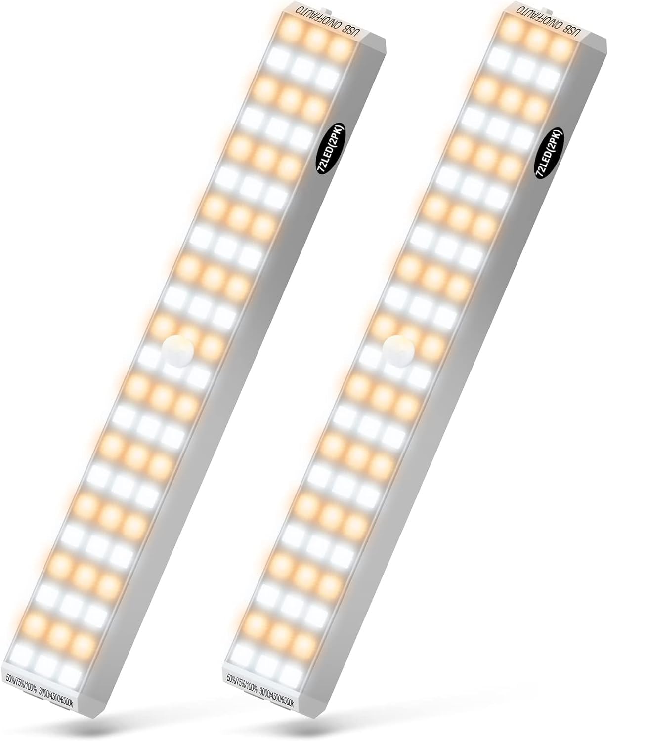 Ajsaki 72 LED Closet Light, Rechargeable Wireless Under Cabinet ...