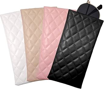 4 Pcs PU Leather Waterproof Sunglasses Case Set, Multi-Functional ...